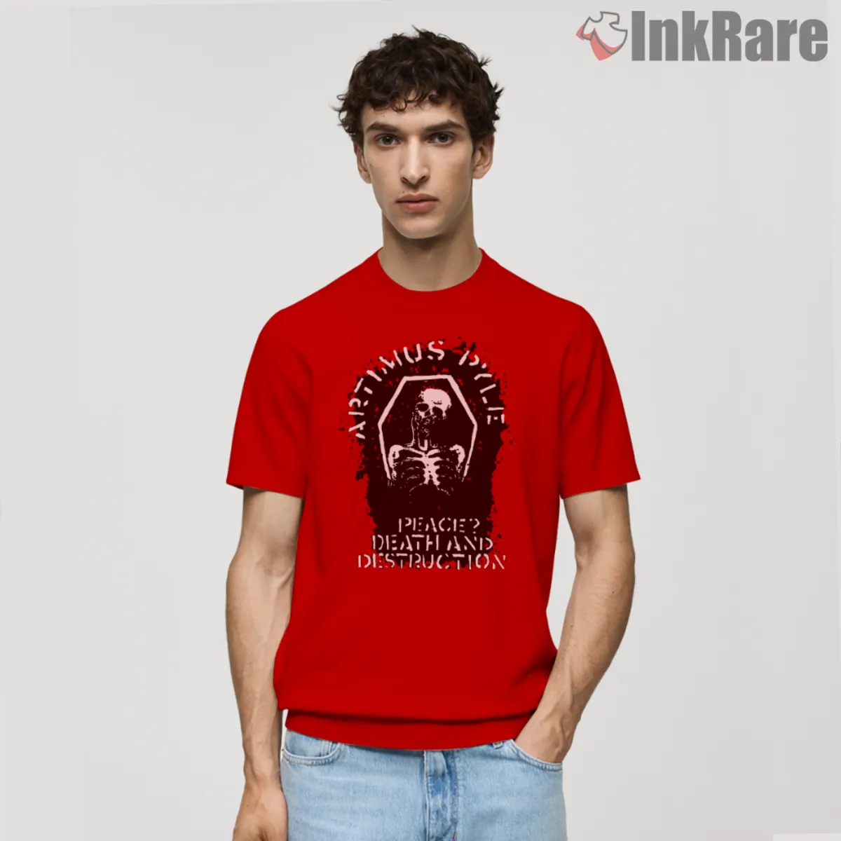 Artimus Pyle Peace Death Destruction Shirt Iconic Skeleton Vintage ...