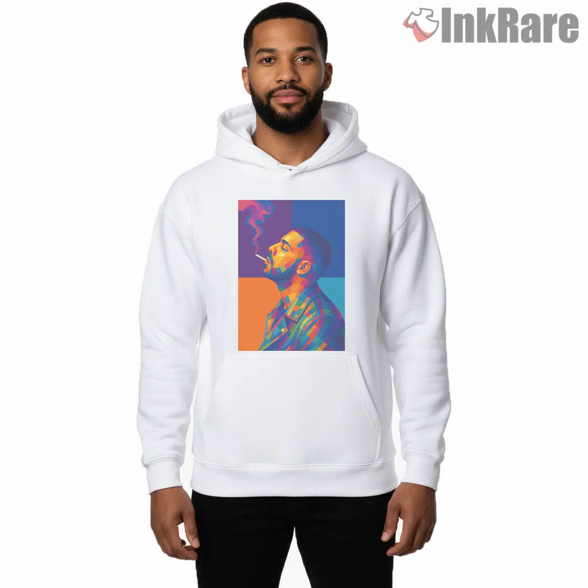 Drake Color Block Smoking Art Shirt - Inkrare