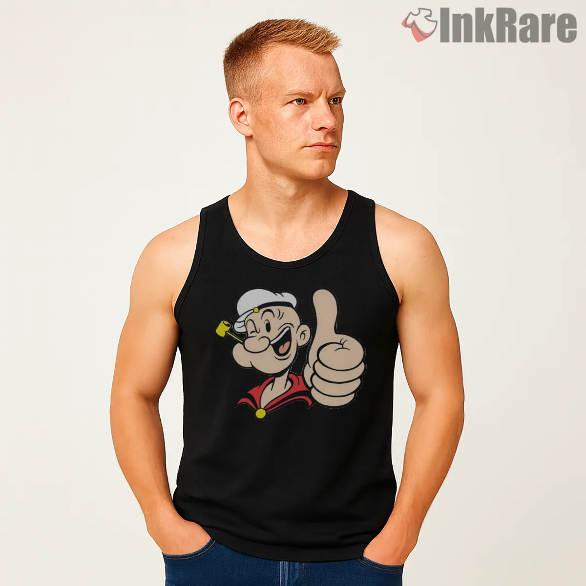 Popeye Big Thumbs Up Classic Portrait Shirt - Inkrare